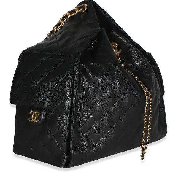 Chanel Quilted Caviar 25 Hobo
