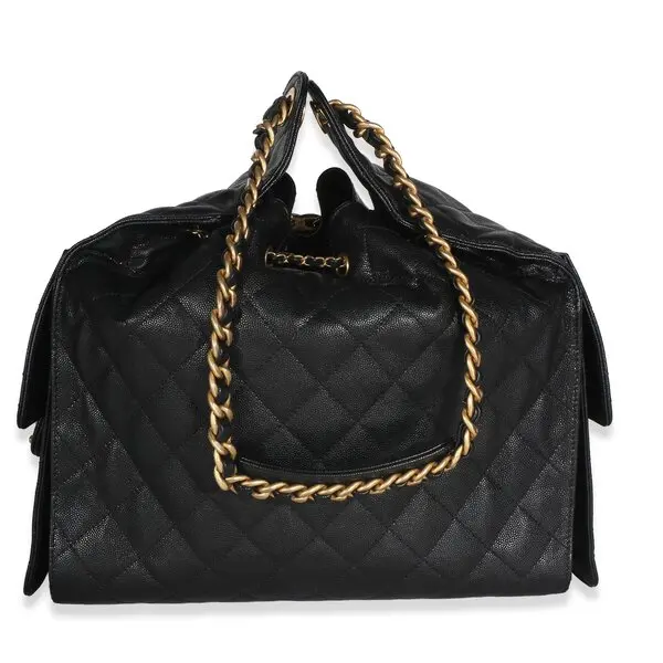 Chanel Quilted Caviar 25 Hobo