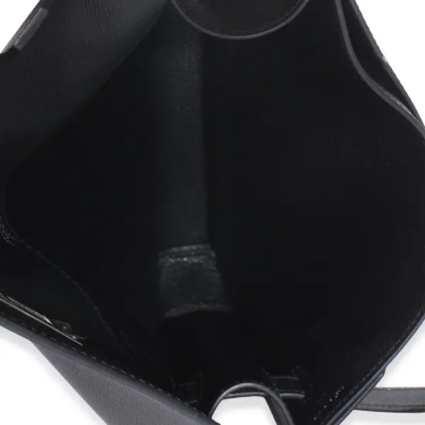 Hermès Epsom Kelly Depeches 25 Clutch With Palladium Hardware