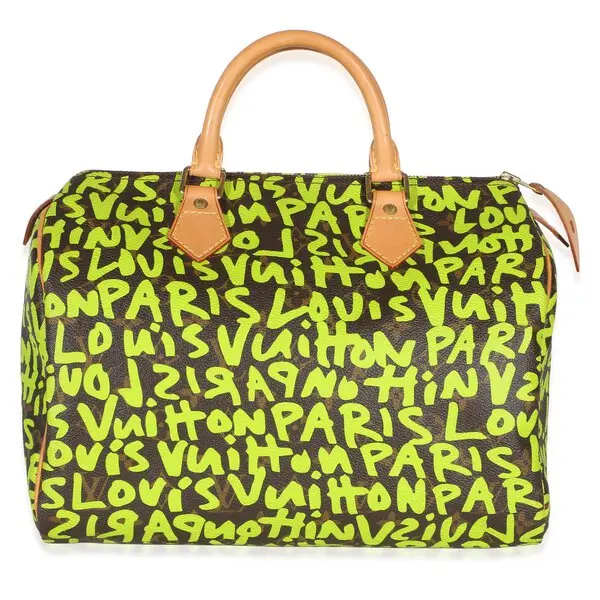LOUIS VUITTON X Stephen Sprouse Monogram Canvas Graffiti Speedy 30 - Green