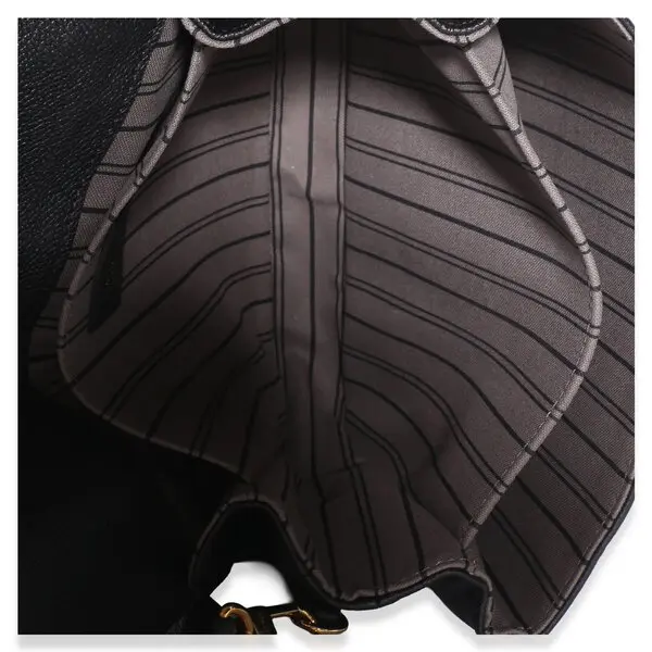 LOUIS VUITTON Monogram Empreinte Pochette Metis Shoulder Bag - Black