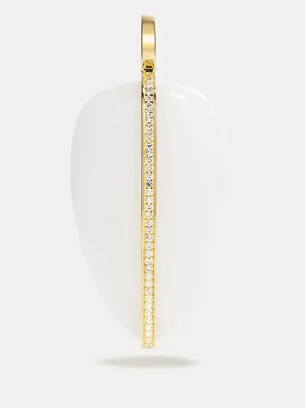 BY PARIAH Diamond Aura Necklace With Jasper Pendant