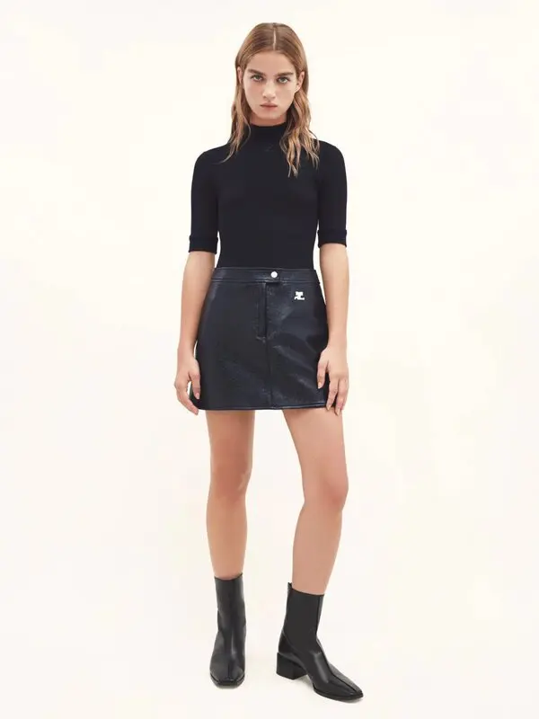 COURREGES Courrèges Reedition Logo Patch Mini Skirt