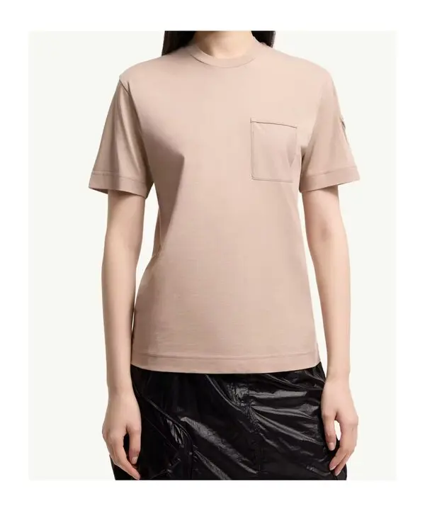 Moncler Cotton Jersey T-shirt With Pleated Pocket