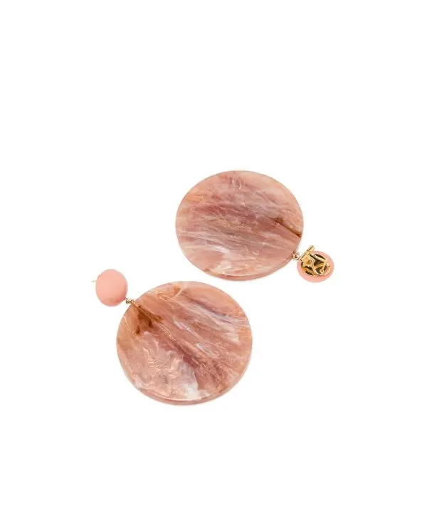 Emporio Armani Marble-effect Drop Earrings