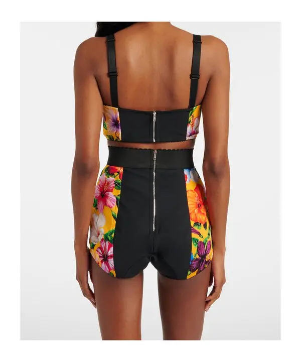 Dolce & Gabbana Floral Silk-blend Shorts
