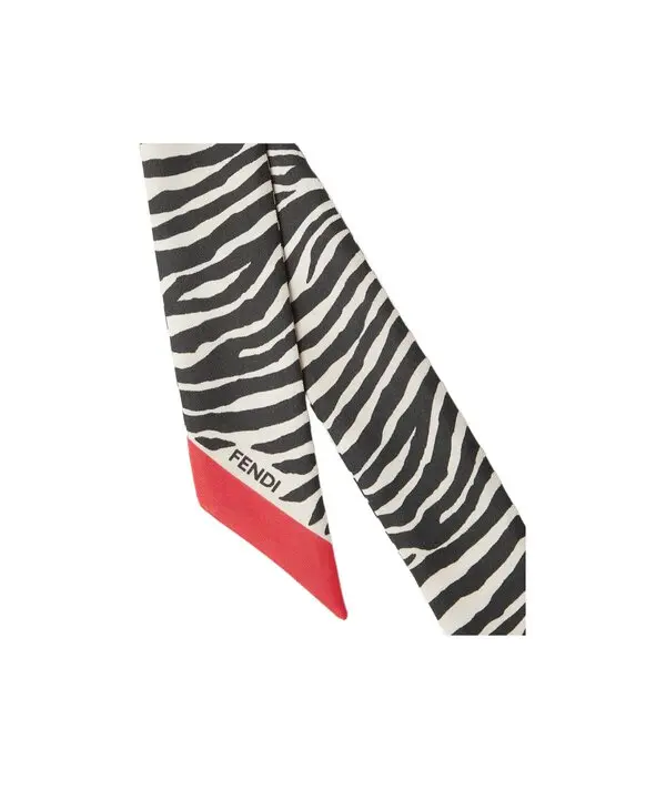 Fendi Tiger Animalier Print Wrappy Scarf