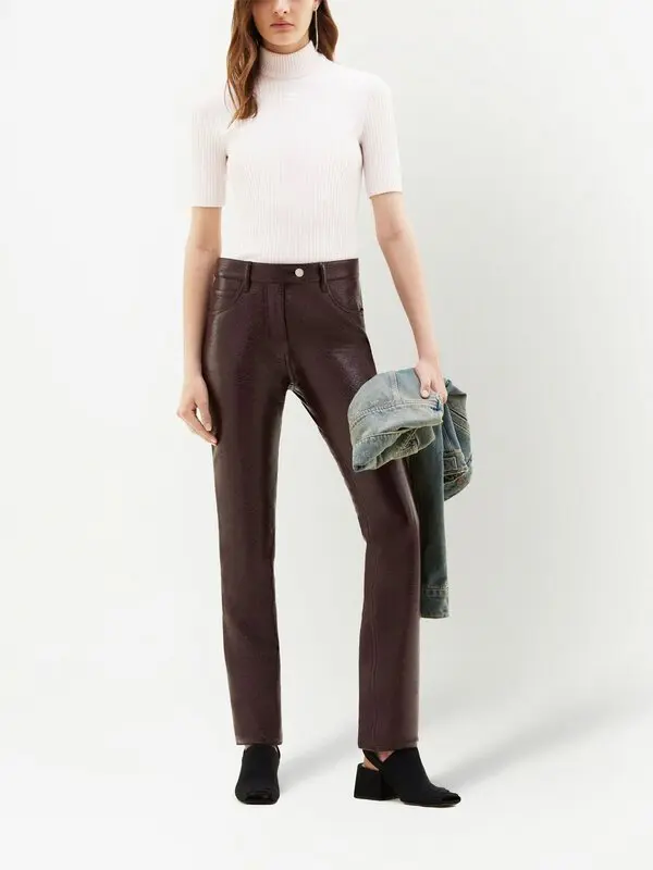 COURREGES Courrèges 5 Pockets Vinyl Effect Pants