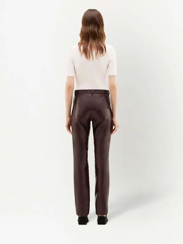 COURREGES Courrèges 5 Pockets Vinyl Effect Pants