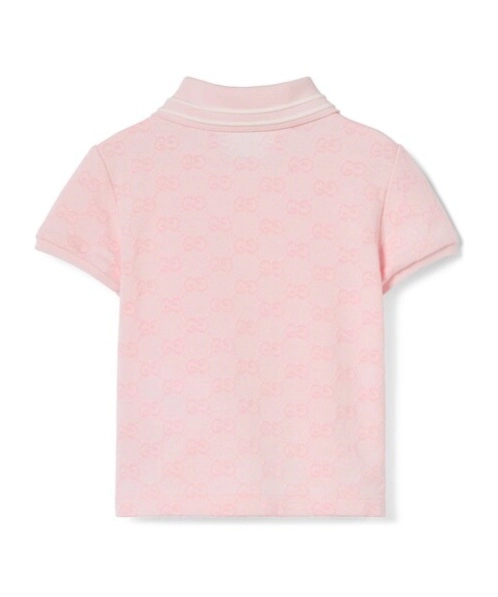Gucci Baby Gg Cotton Polo Shirt