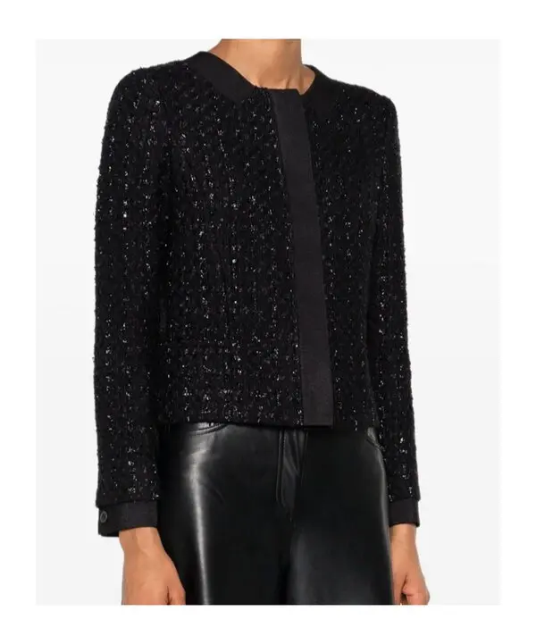 Emporio Armani Button-detail Tweed Jacket