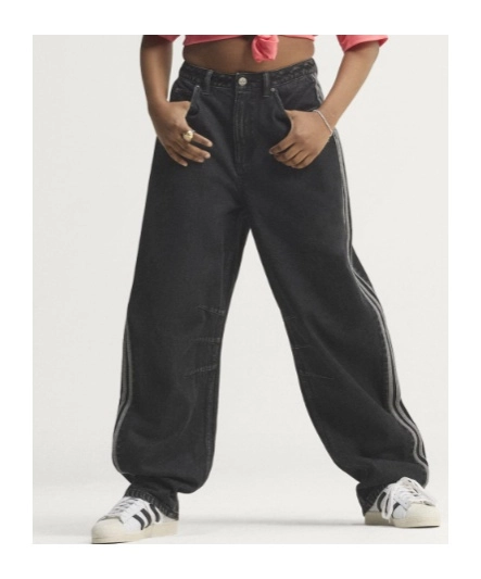 ADIDAS ORIGINALS High Rise Barrel Jeans
