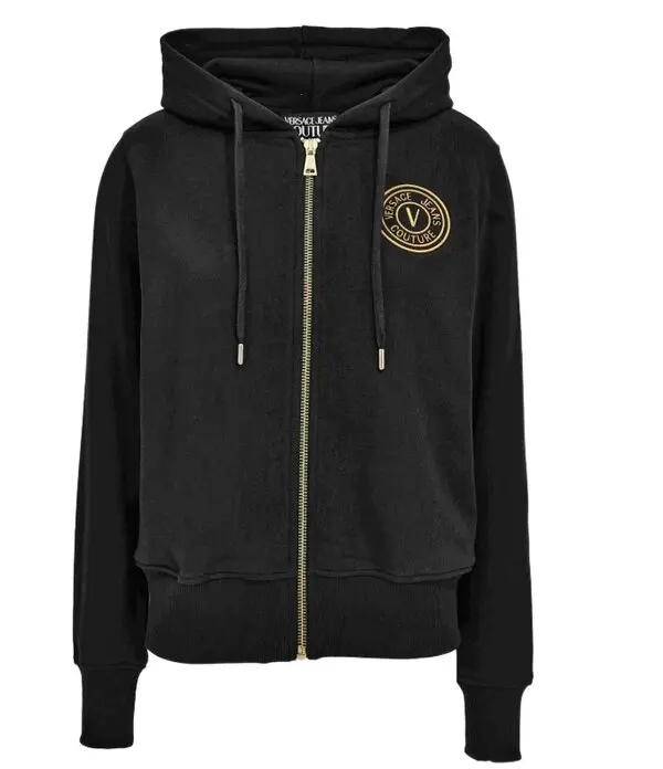 Versace V-emblem Zip-up Hoodie