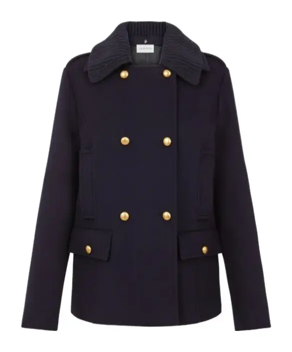 P.a.r.o.s.h Double-breasted Peacoat With Gold Buttons