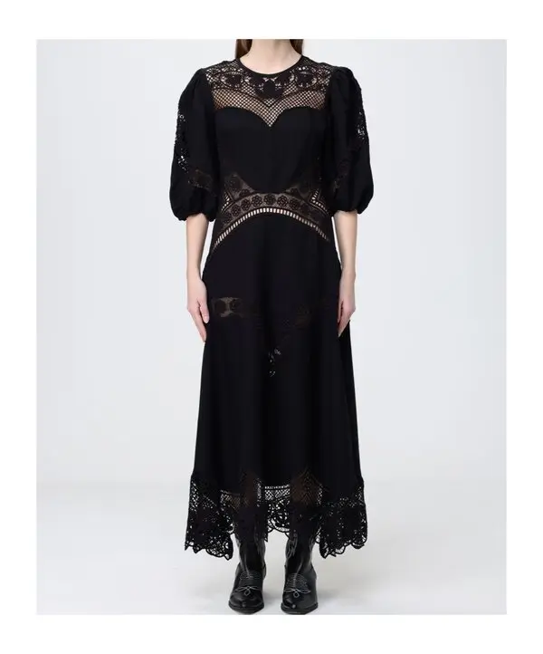 TWINSET Crew-neck Midi Dress