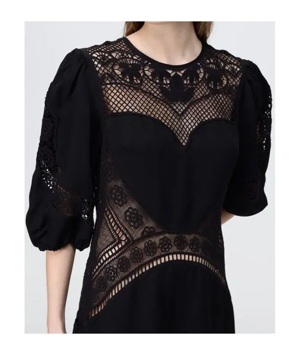 TWINSET Crew-neck Midi Dress