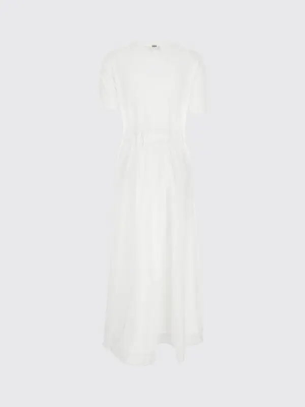 Herno Midi Dress With Drawstring Waist - White