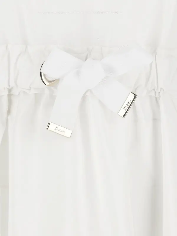 Herno Midi Dress With Drawstring Waist - White