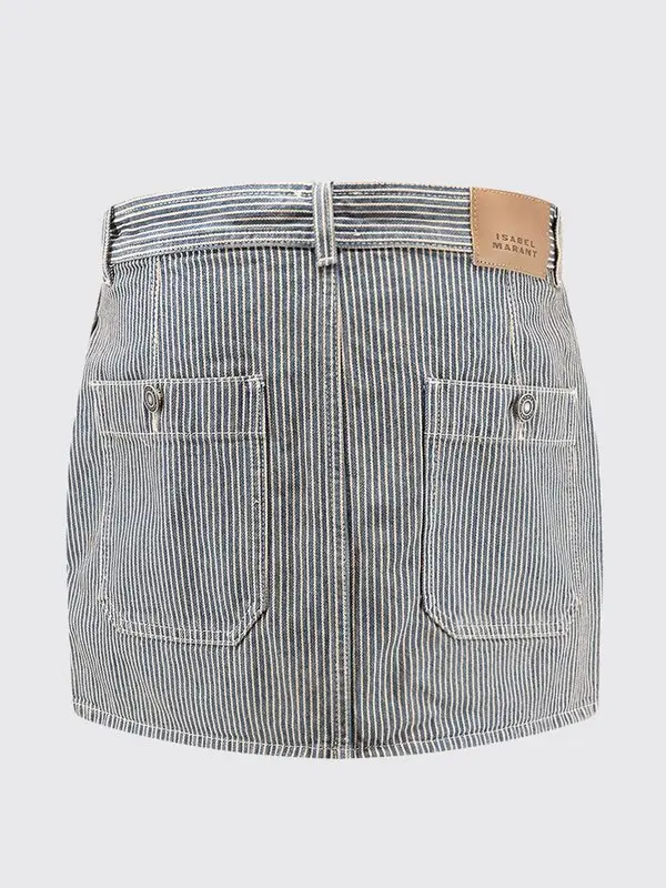 Isabel Marant Étoile Striped Denim Skirt