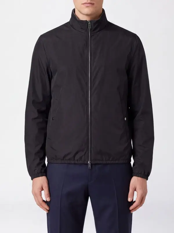 Herno High Neck Zip-up Nylon Bomber Jacket - Multicolor