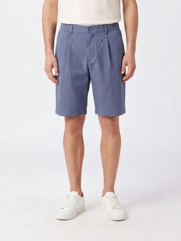 Herno Polyester Crêpe Chino Shorts With Belt Loops