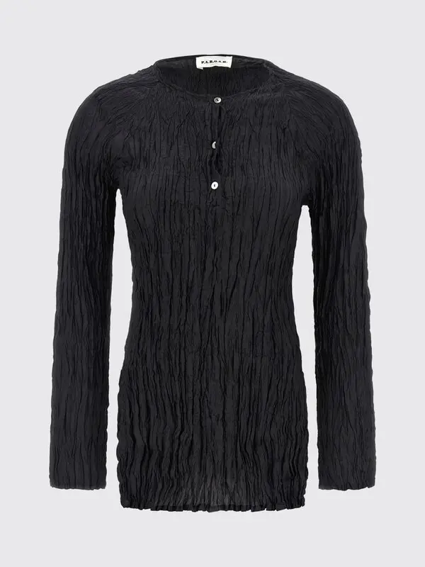 PAROSH Textured Button-up Shirt