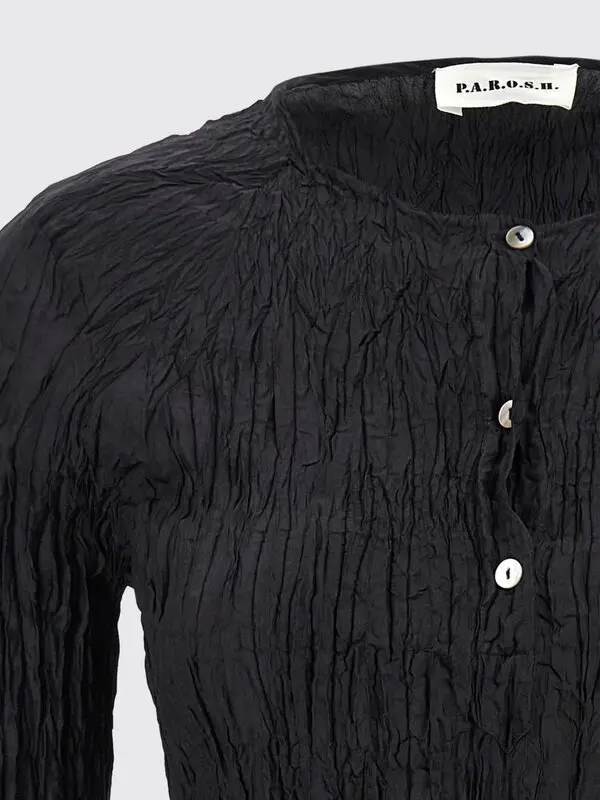 PAROSH Textured Button-up Shirt