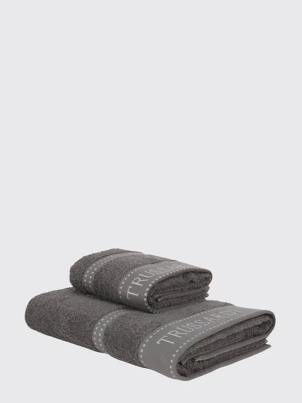 TRUSSARDI Bath And Beach Towels Lifestyle - Charcoal