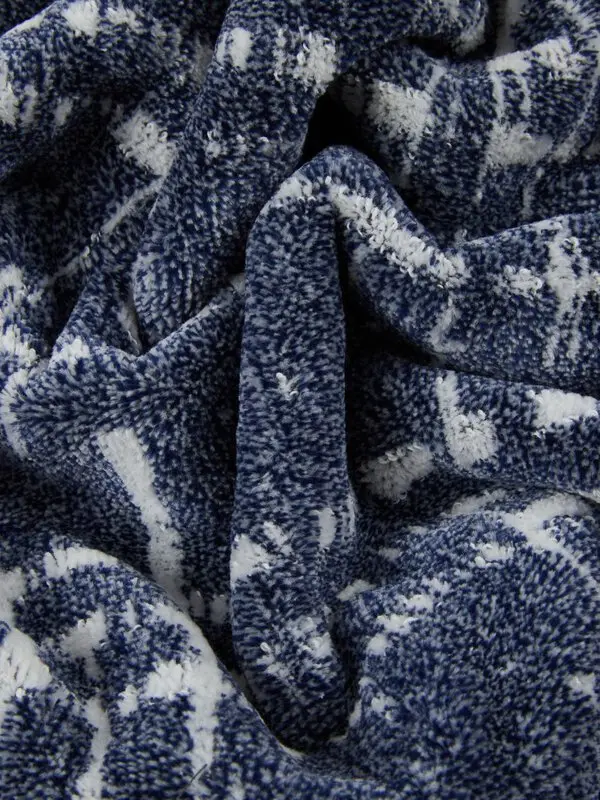 TRUSSARDI Set Of 2 Mhambi Check Pattern Cotton Terry Towels - Blue