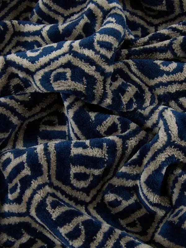 Philipp Plein Bath And Beach Towels Lifestyle - Blue
