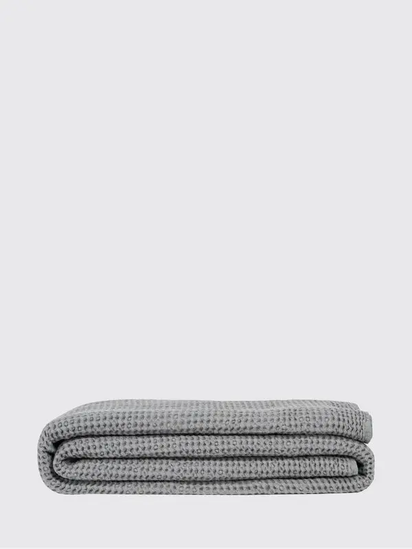 BELLORA Stone Single Summer Bedspread In Waffle Cotton - Charcoal