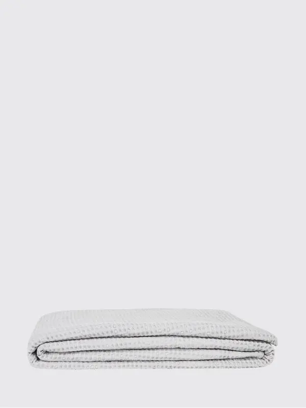 BELLORA Stone Single Summer Bedspread In Waffle Cotton - Grey