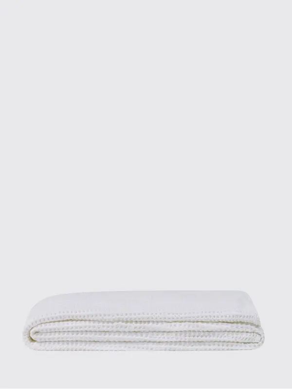 BELLORA Stone Single Summer Bedspread In Waffle Cotton - White