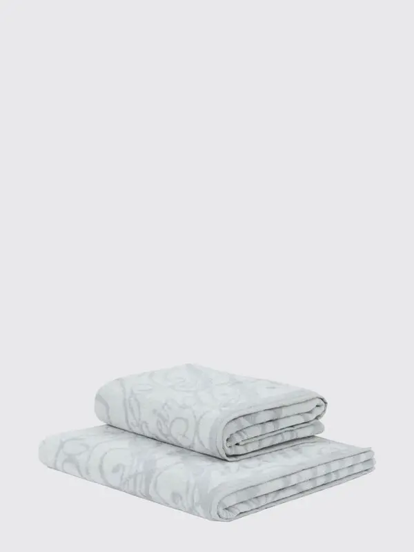 Philipp Plein Set Of 2 Jacquard Logo Cotton Terry Towels - White