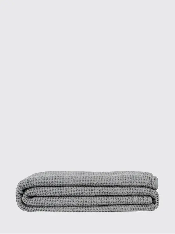 BELLORA Stone Single Summer Bedspread In Waffle Cotton - Charcoal