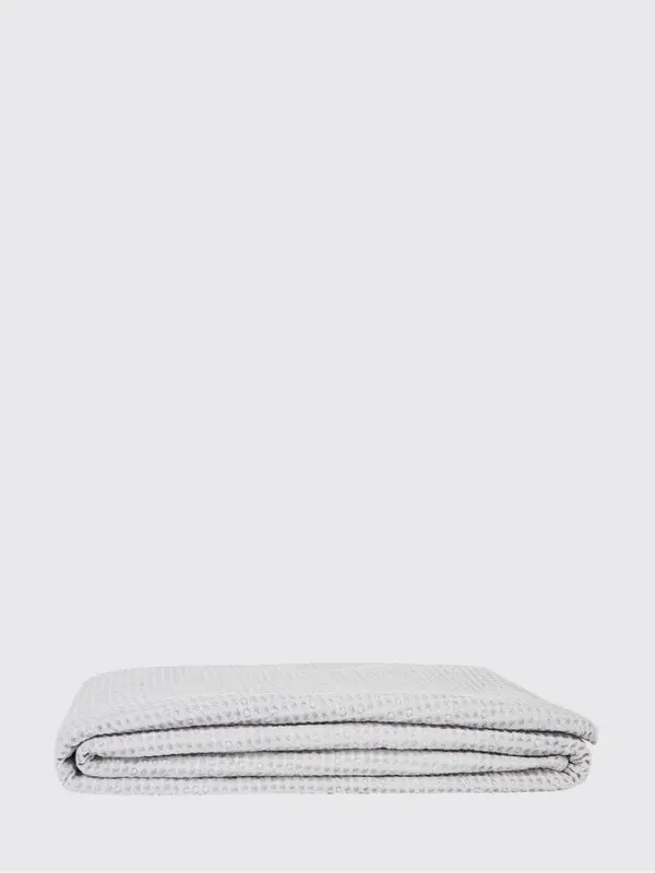 BELLORA Stone Single Summer Bedspread In Waffle Cotton - Grey