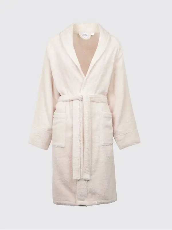 BELLORA Fiocco Hooded Cotton Terry Bathrobe With Belt - Pink