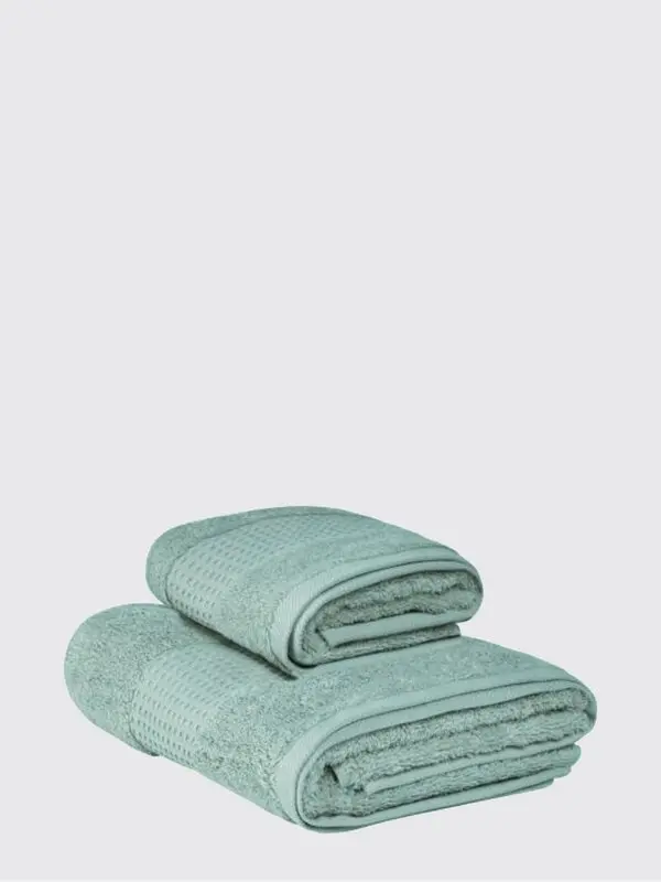 BELLORA Fiocco Set Of 2 500 Gsm Cotton Terry Towels - Green