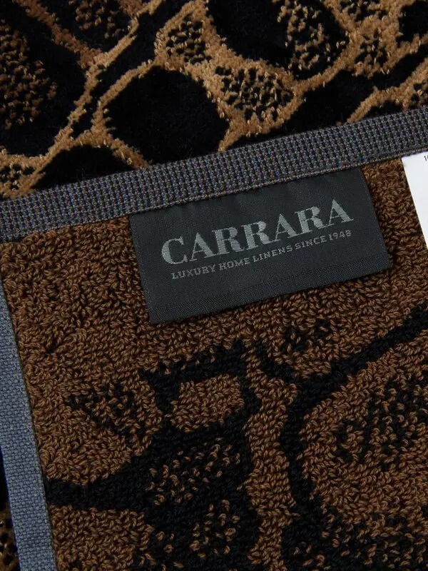 CARRARA Ocean Abstract Pattern Set Of Two Cotton Towels