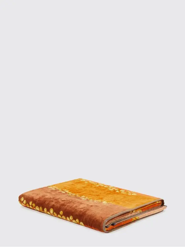 CARRARA Madagascar Abstract Pattern Cotton Beach Towel - Salmon