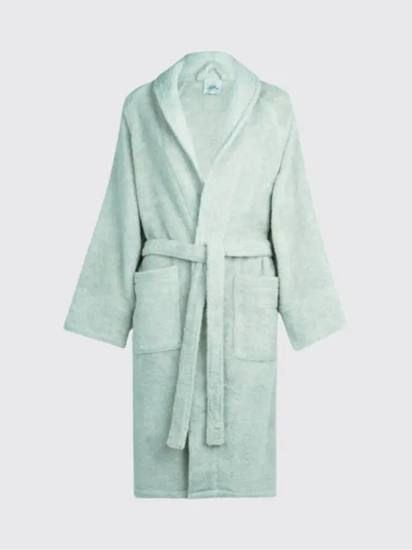 BELLORA Fiocco Hooded Bathrobe In 400 Gsm Cotton Terry - Green