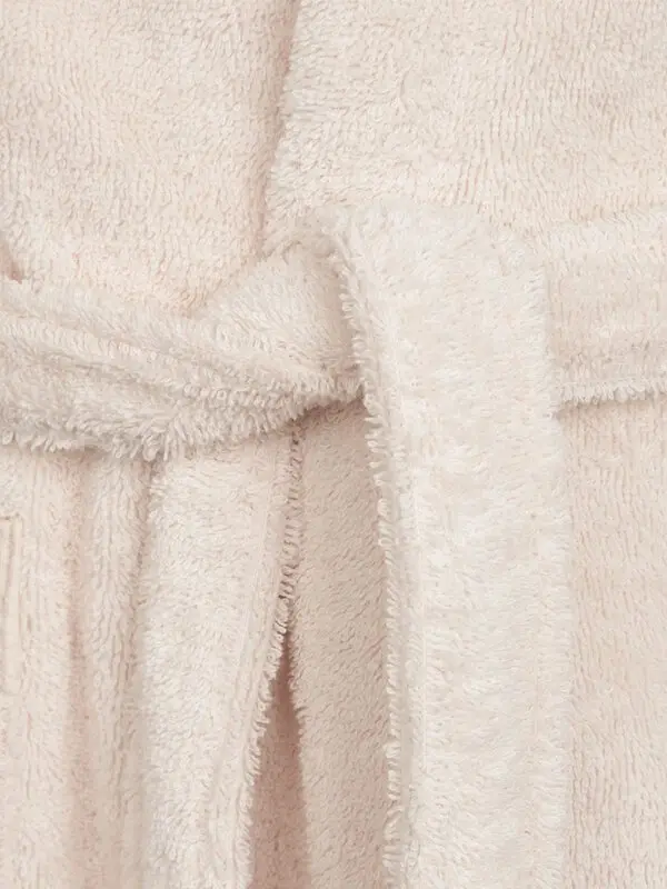 BELLORA Fiocco Hooded Bathrobe In 400 Gsm Cotton Terry - Pink