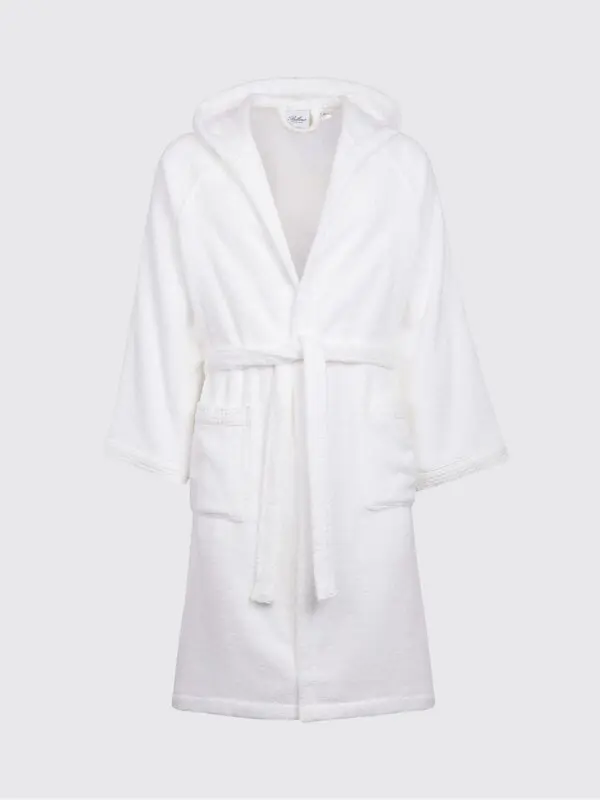 BELLORA Fiocco Hooded Bathrobe In 400 Gsm Cotton Terry - White