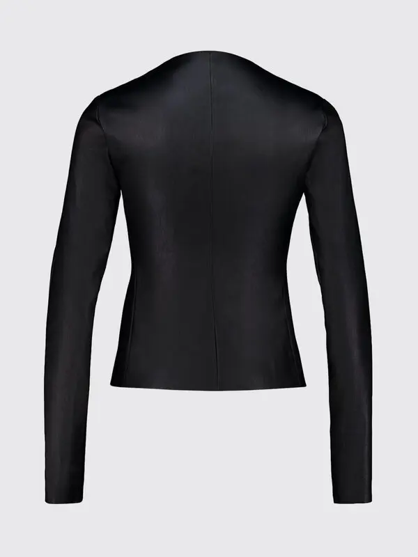 Stouls Zip-up Leather Top