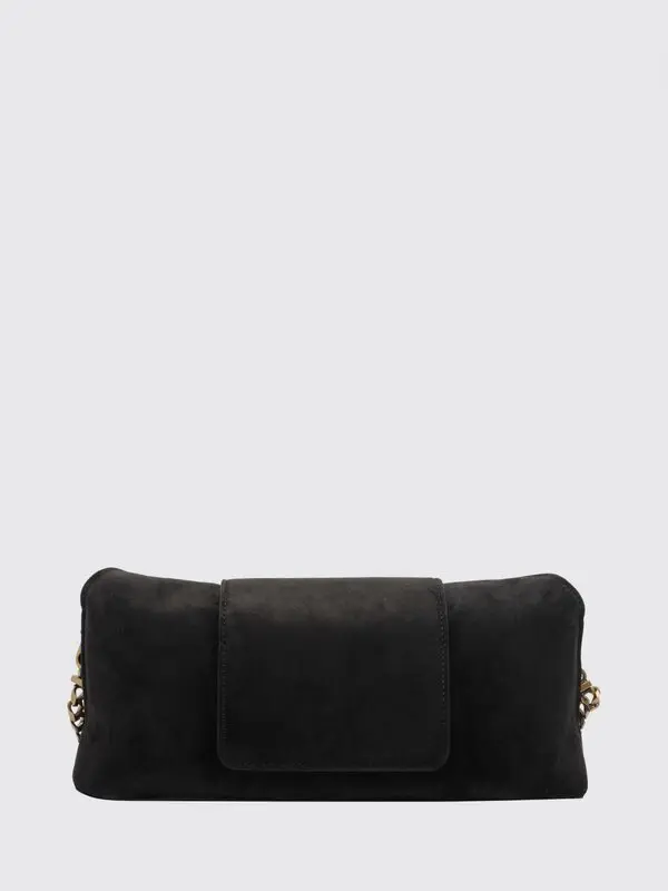 Versace Vivian Suede Shoulder Bag - Black