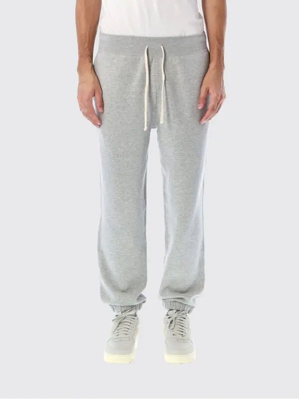 Polo Ralph Lauren Fleece Jogging Trousers With Embroidered Pony Logo - Grey