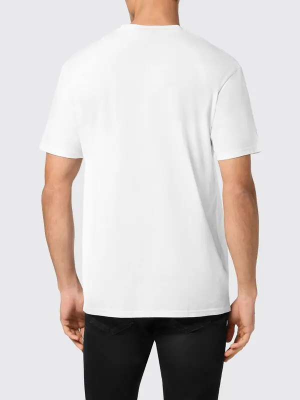 Philipp Plein Embroidered Snake Print Cotton T-shirt