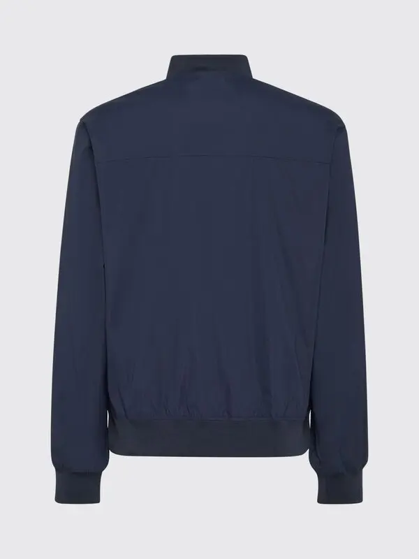 Philipp Plein Lightweight Nylon Bomber Jacket With Iconic Collar And Logo - Blue