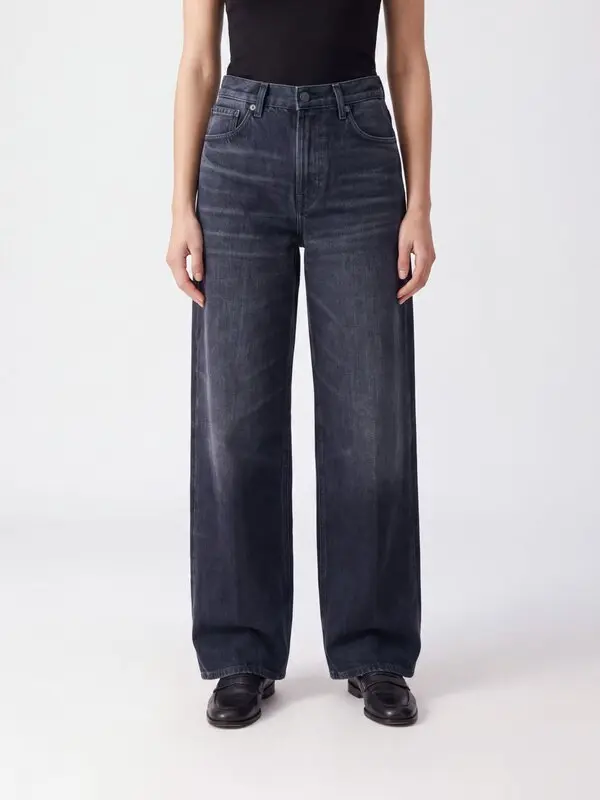 HAIKURE Earl Mid-rise Wide-leg Jeans - Black 1