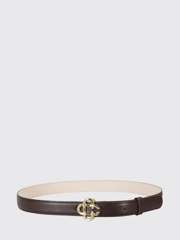Casablanca Belt With Gold Tone Detail - Brown